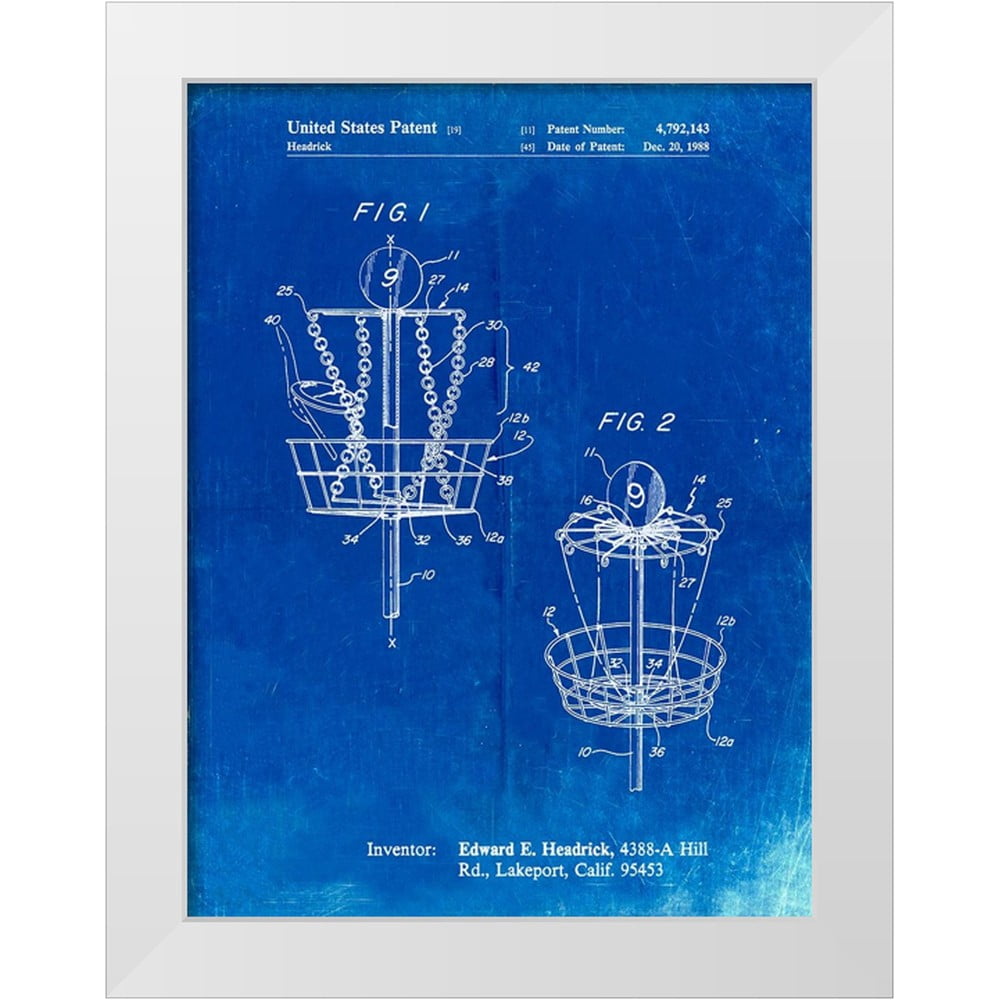 Borders, Cole 19x24 White Modern Wood Framed Museum Art Print Titled ...