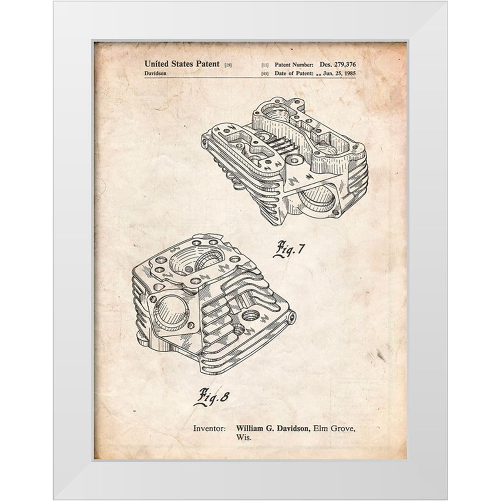 Borders, Cole 19x24 White Modern Wood Framed Museum Art Print Titled ...