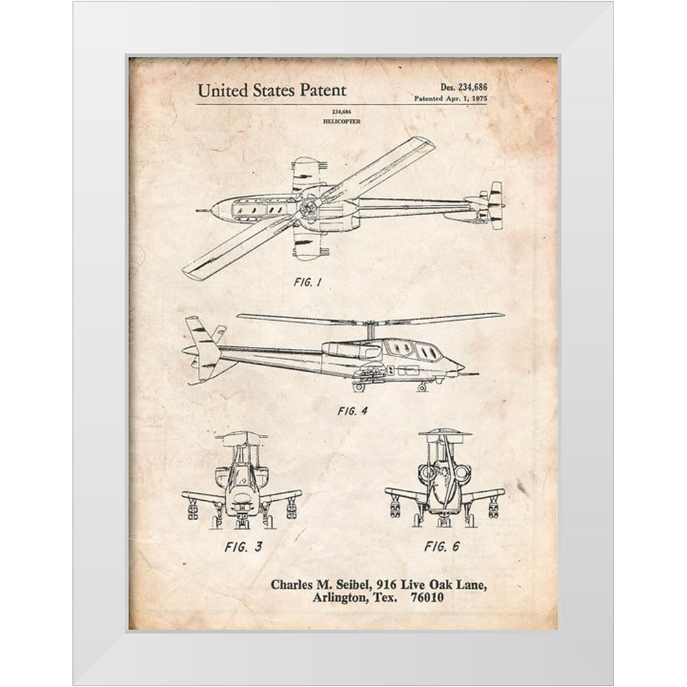 Borders, Cole 19x24 White Modern Wood Framed Museum Art Print Titled ...