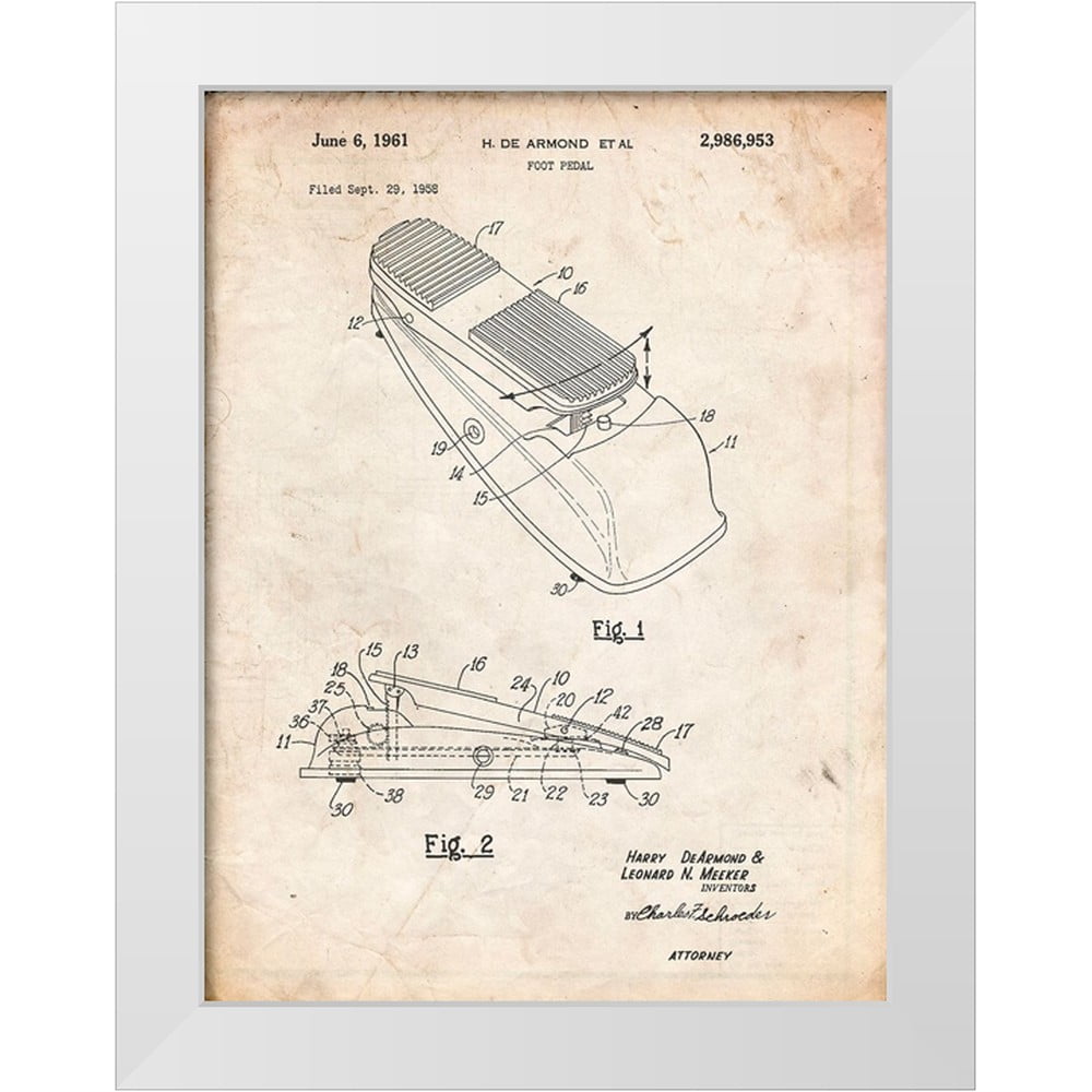 Borders, Cole 19x24 White Modern Wood Framed Museum Art Print Titled ...