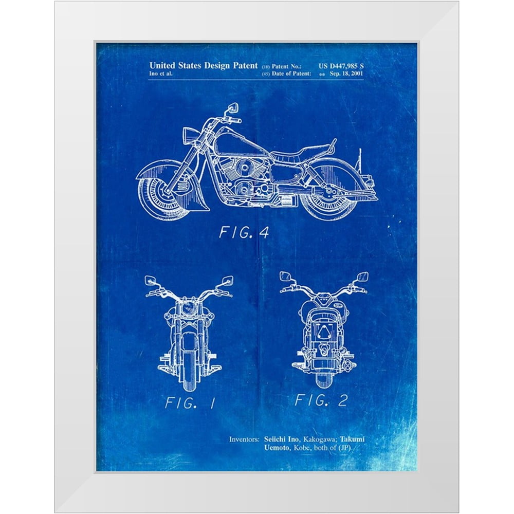 Borders, Cole 19x24 White Modern Wood Framed Museum Art Print Titled ...