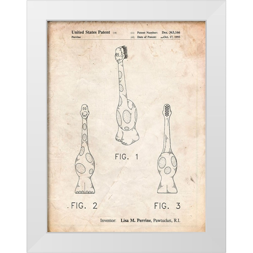 Borders, Cole 19x24 White Modern Wood Framed Museum Art Print Titled ...