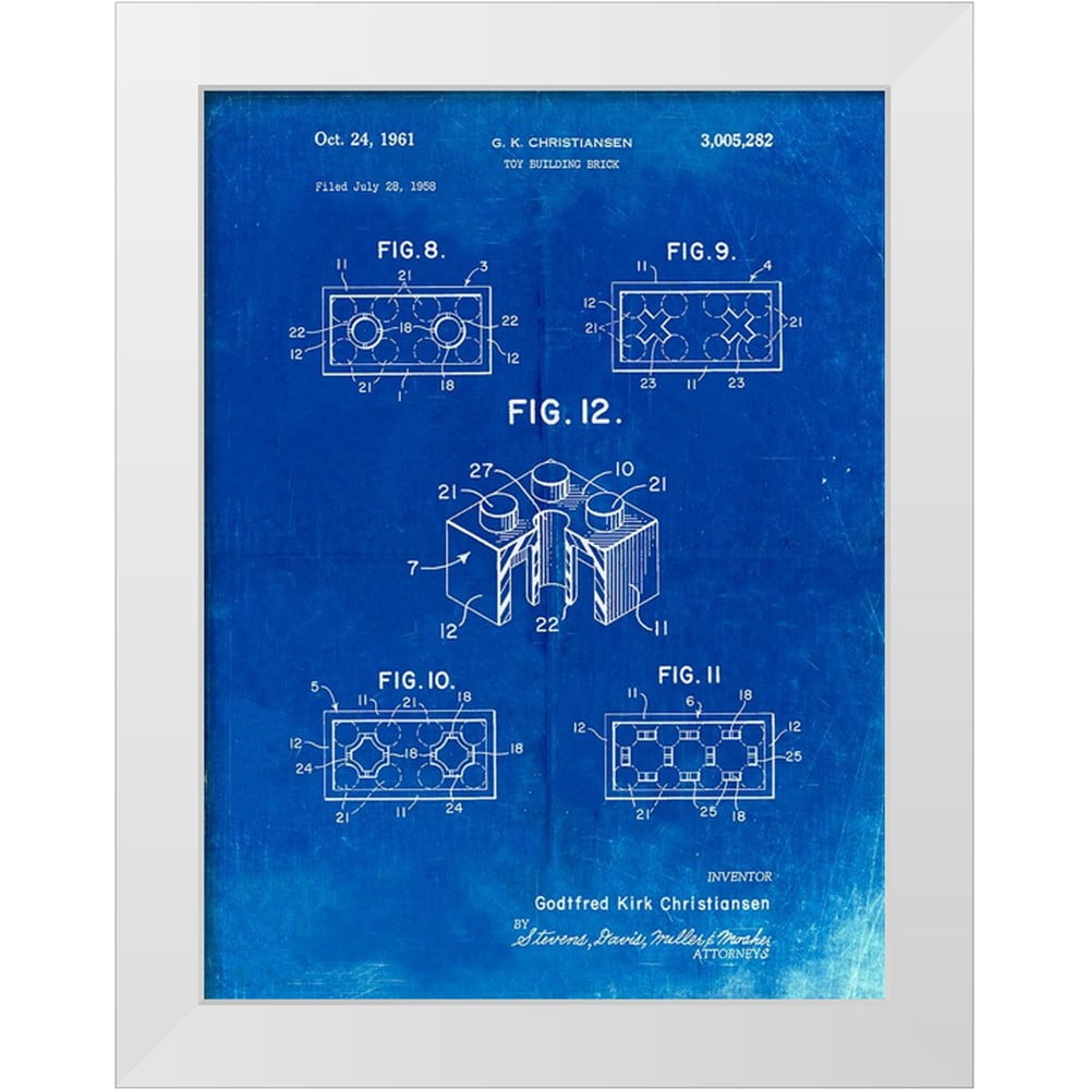 Borders, Cole 19x24 White Modern Wood Framed Museum Art Print Titled ...