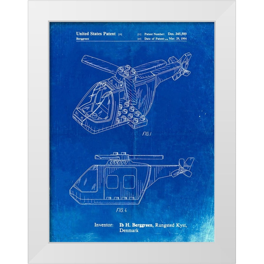 Borders, Cole 19x24 White Modern Wood Framed Museum Art Print Titled ...