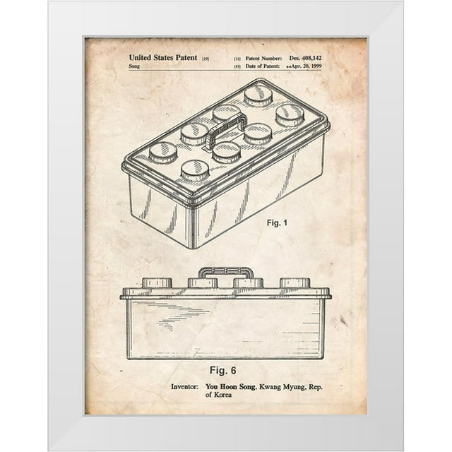 Borders, Cole 19x24 White Modern Wood Framed Museum Art Print Titled ...