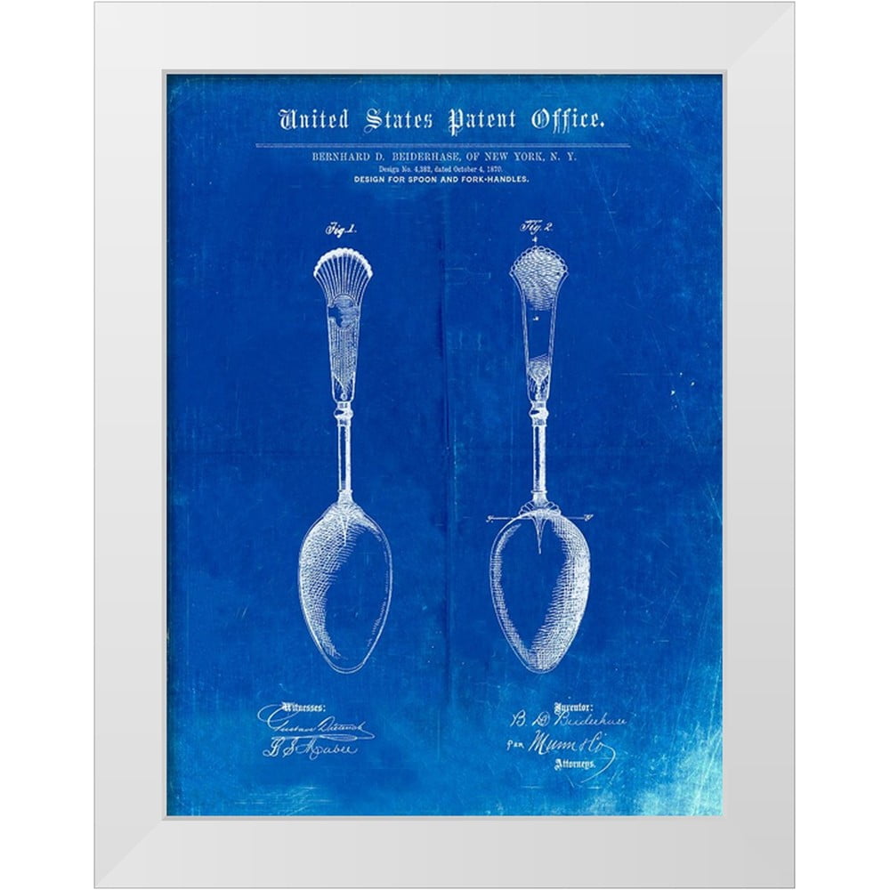 Borders, Cole 19x24 White Modern Wood Framed Museum Art Print Titled ...