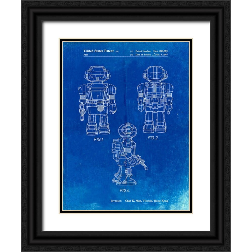 Borders, Cole 25x32 Black Ornate Wood Framed with Double Matting Museum ...