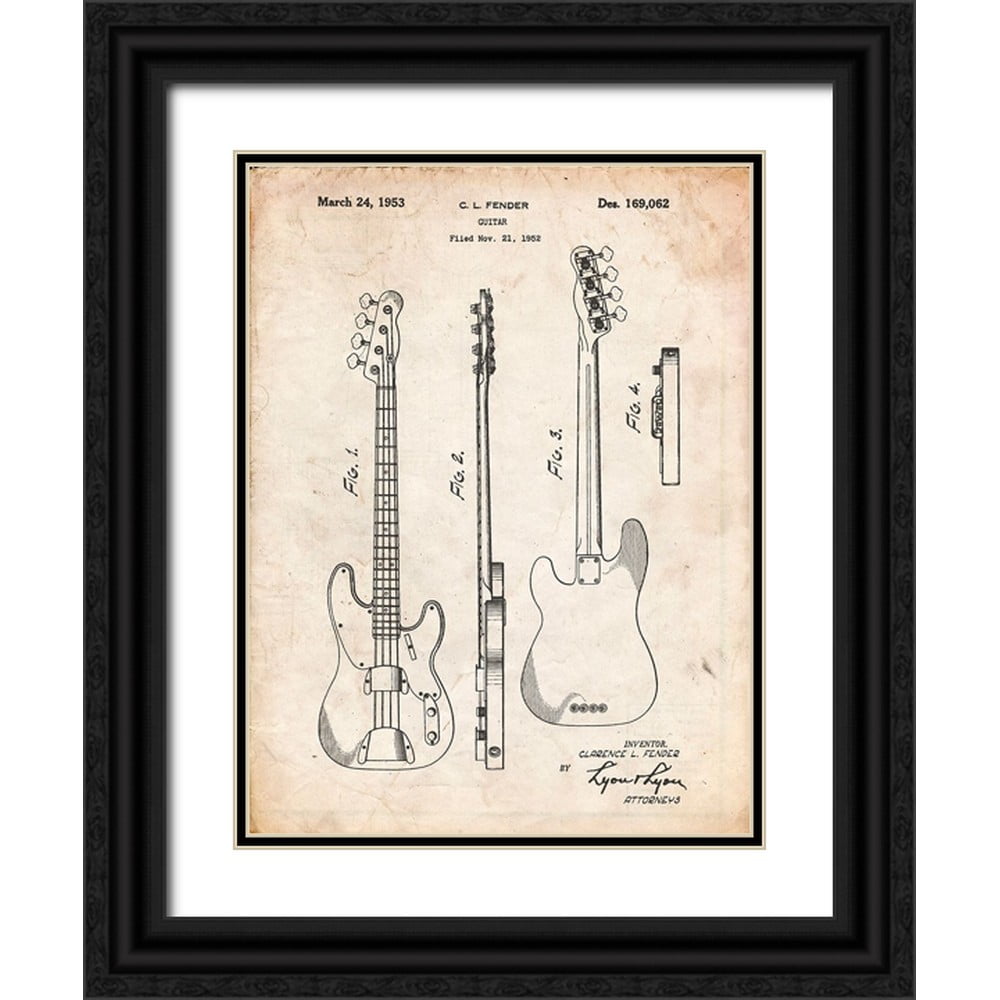 Borders, Cole 25x32 Black Ornate Wood Framed with Double Matting Museum Art Print Titled - PP8 ...