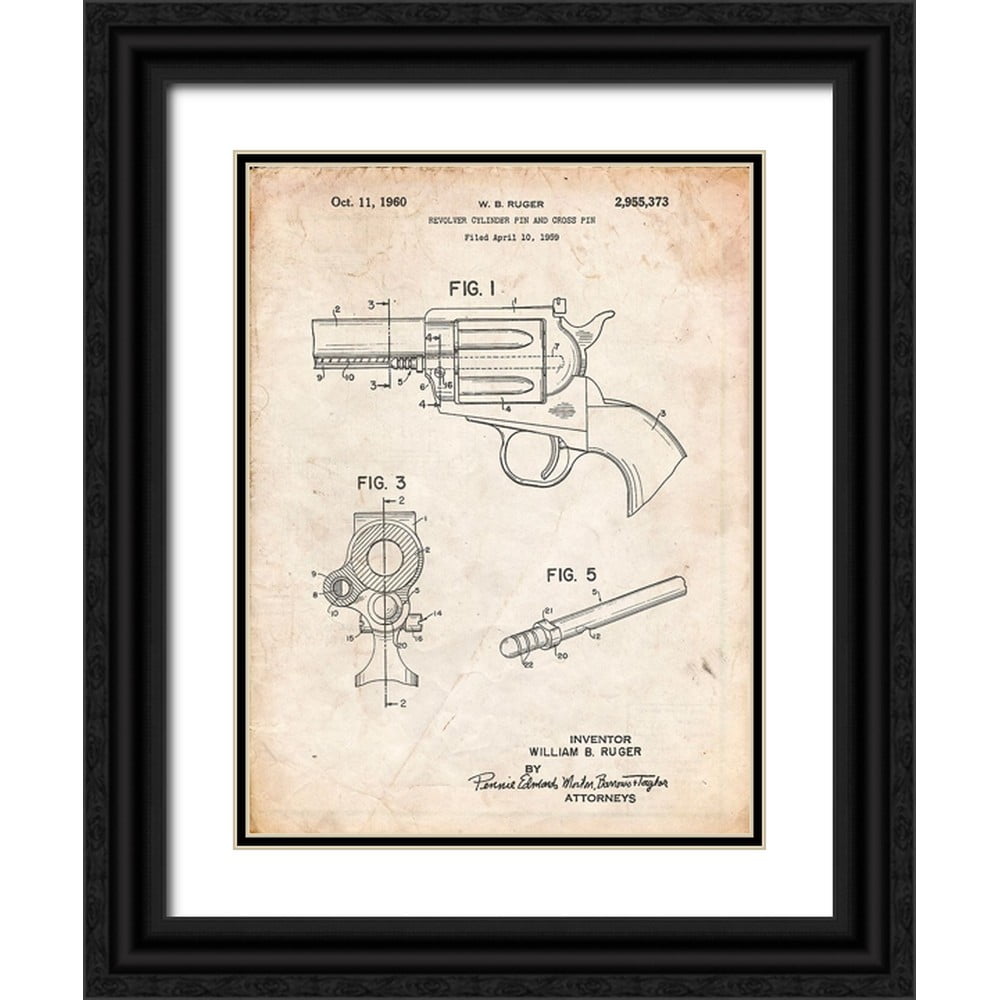 Borders, Cole 25x32 Black Ornate Wood Framed with Double Matting Museum ...