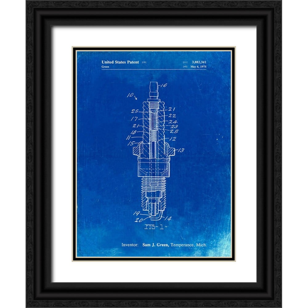 Borders, Cole 25x32 Black Ornate Wood Framed with Double Matting Museum ...