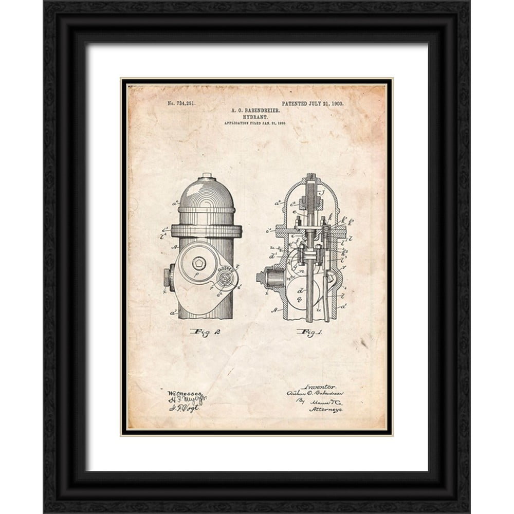 Borders, Cole 25x32 Black Ornate Wood Framed with Double Matting Museum ...