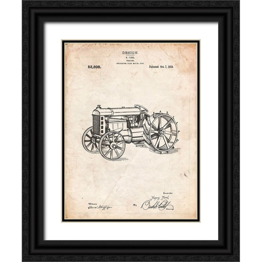 Borders, Cole 25x32 Black Ornate Wood Framed with Double Matting Museum ...