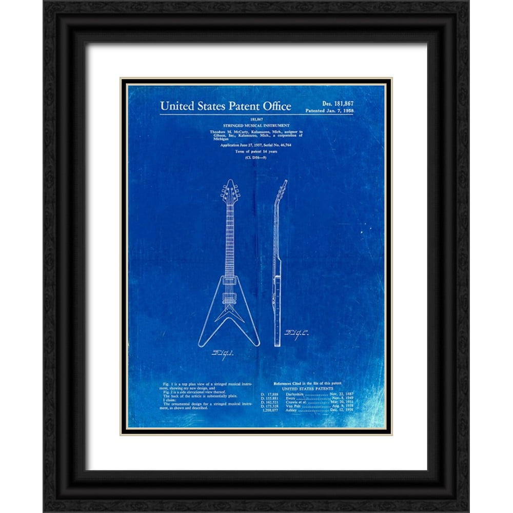 Borders, Cole 25x32 Black Ornate Wood Framed with Double Matting Museum ...