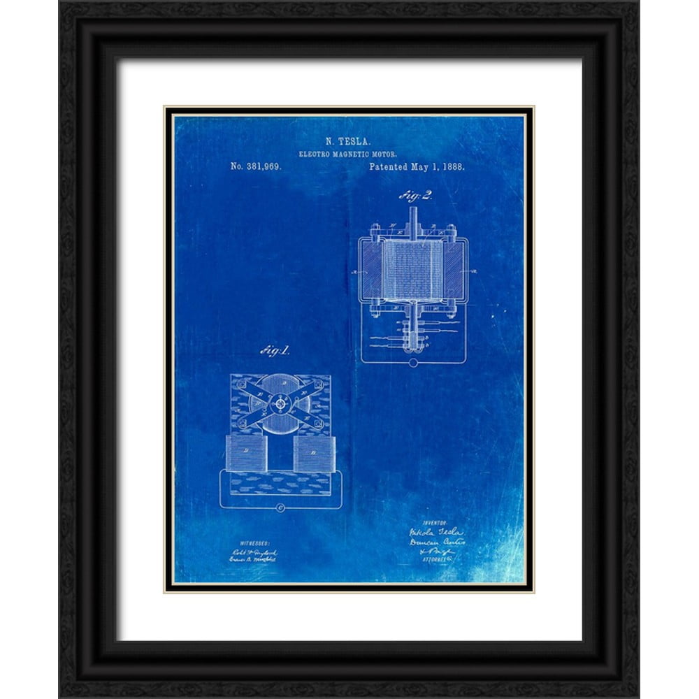Borders, Cole 25x32 Black Ornate Wood Framed with Double Matting Museum ...