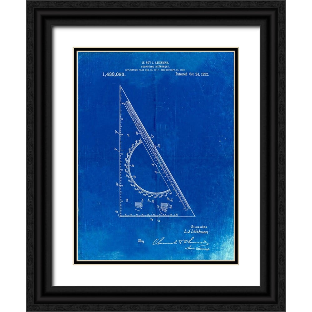 Borders, Cole 25x32 Black Ornate Wood Framed with Double Matting Museum ...