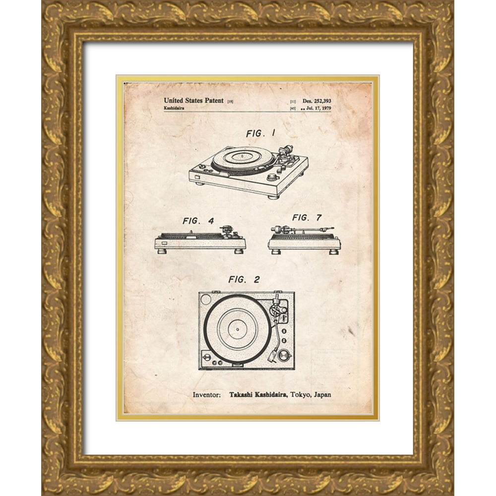 Borders, Cole 25x32 Gold Ornate Wood Framed with Double Matting Museum ...