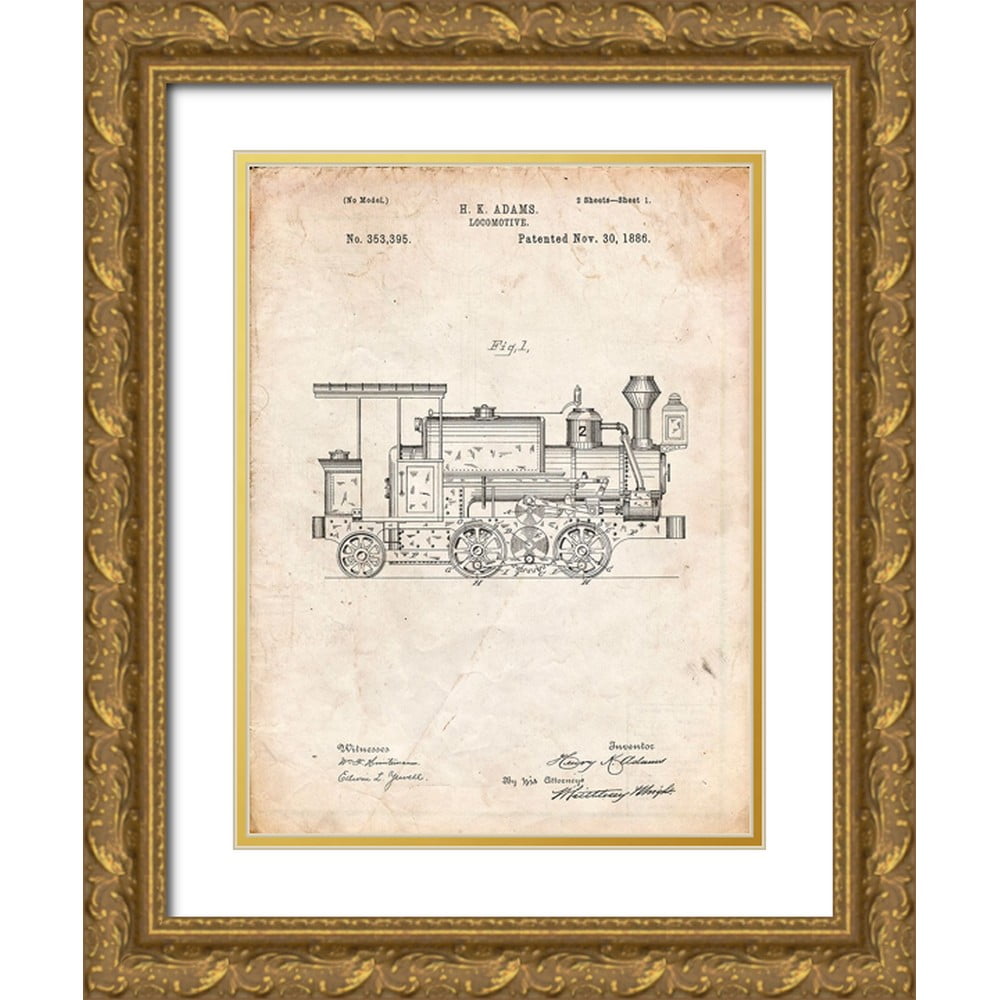 Borders, Cole 25x32 Gold Ornate Wood Framed with Double Matting Museum ...