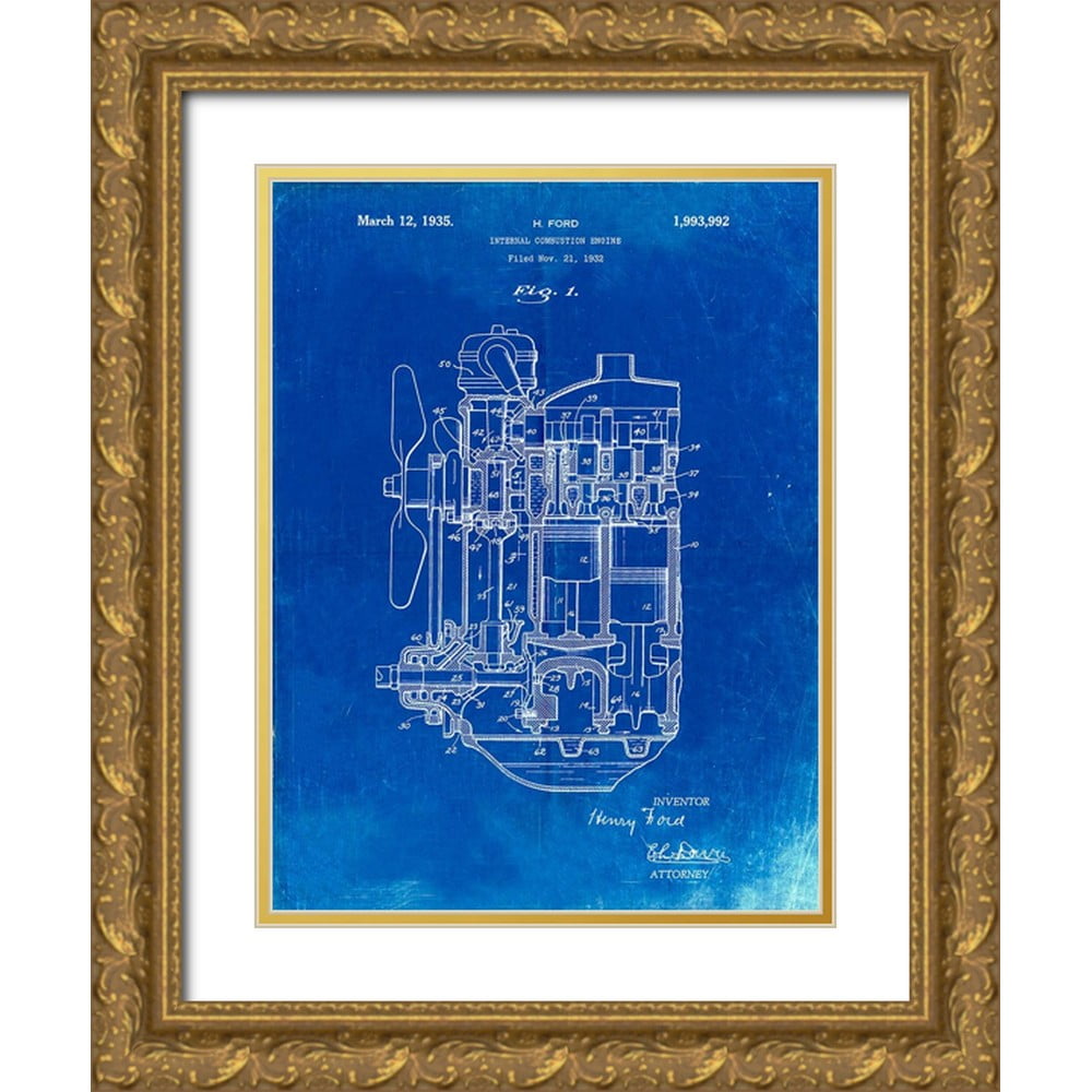 Borders, Cole 25x32 Gold Ornate Wood Framed with Double Matting Museum ...