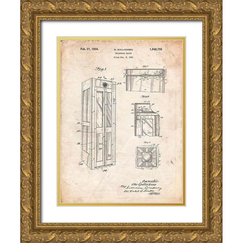 Borders, Cole 25x32 Gold Ornate Wood Framed with Double Matting Museum ...