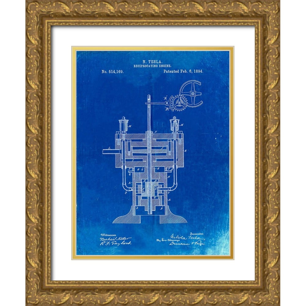 Borders, Cole 25x32 Gold Ornate Wood Framed with Double Matting Museum ...