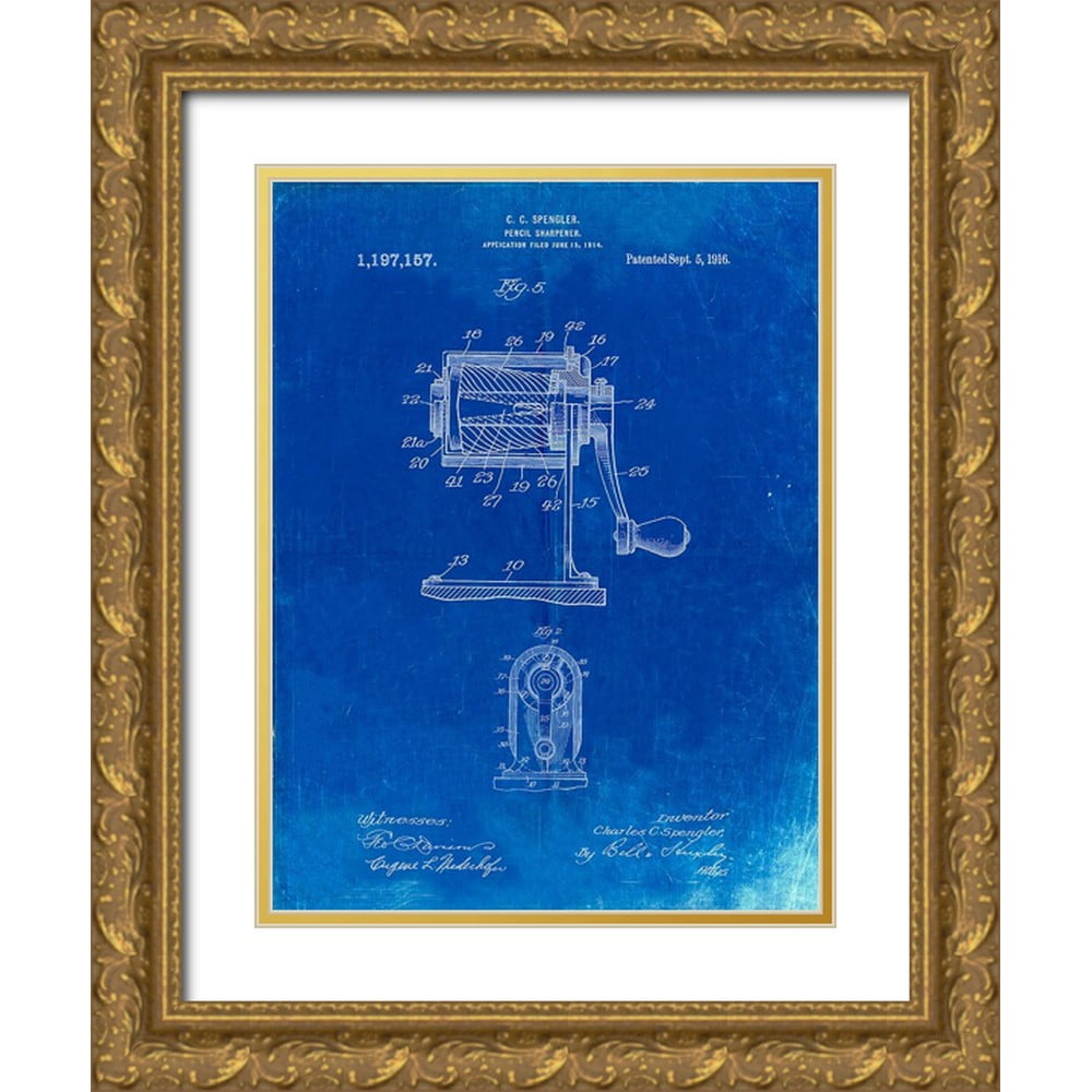 Borders, Cole 25x32 Gold Ornate Wood Framed with Double Matting Museum ...