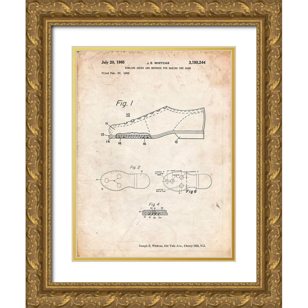 Borders, Cole 25x32 Gold Ornate Wood Framed with Double Matting Museum ...