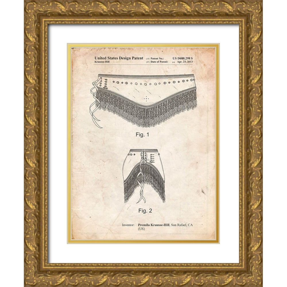 Borders, Cole 25x32 Gold Ornate Wood Framed with Double Matting Museum ...