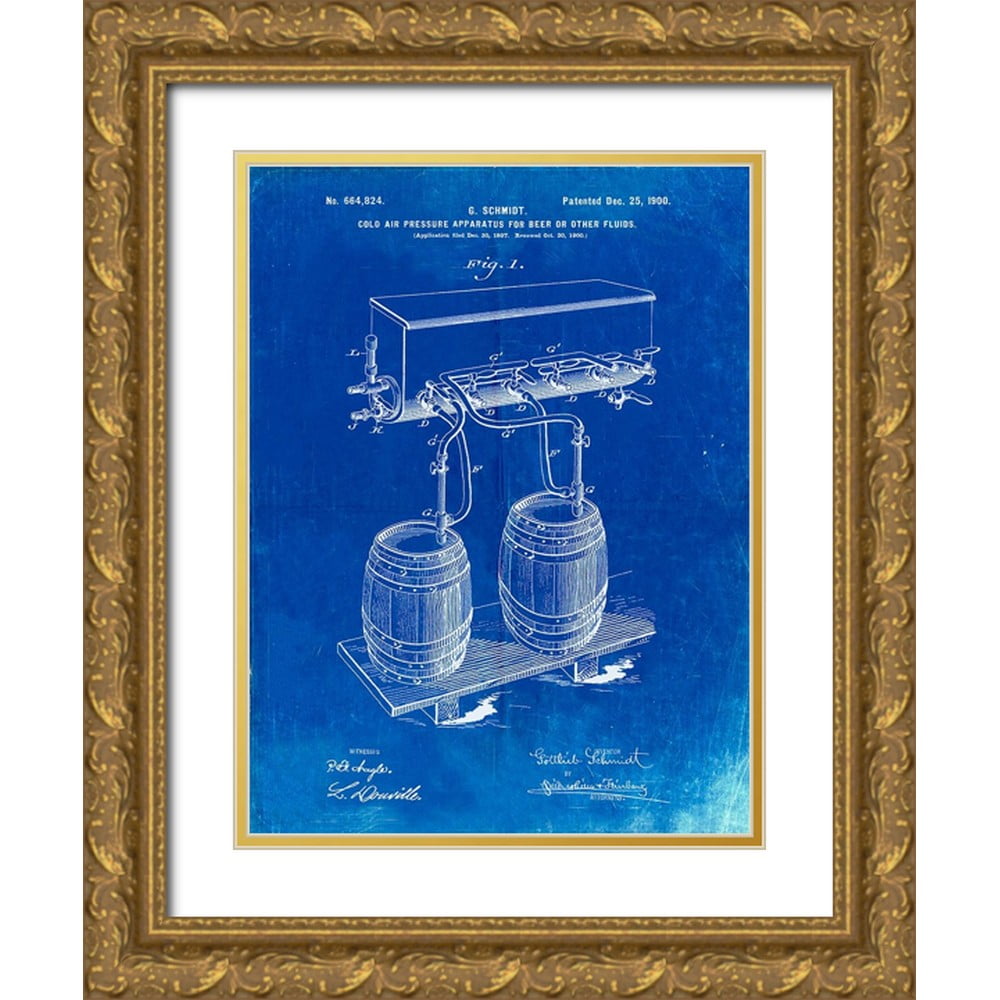 Borders, Cole 25x32 Gold Ornate Wood Framed with Double Matting Museum ...