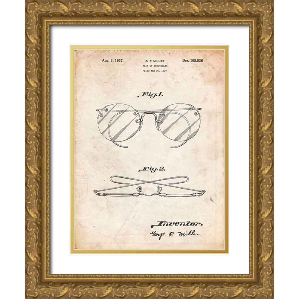 Borders, Cole 25x32 Gold Ornate Wood Framed with Double Matting Museum ...