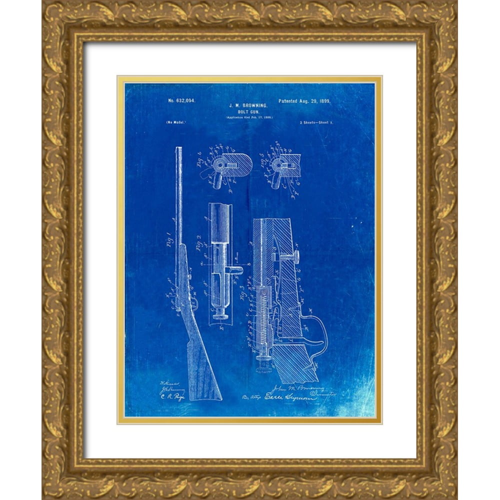 Borders, Cole 25x32 Gold Ornate Wood Framed with Double Matting Museum ...