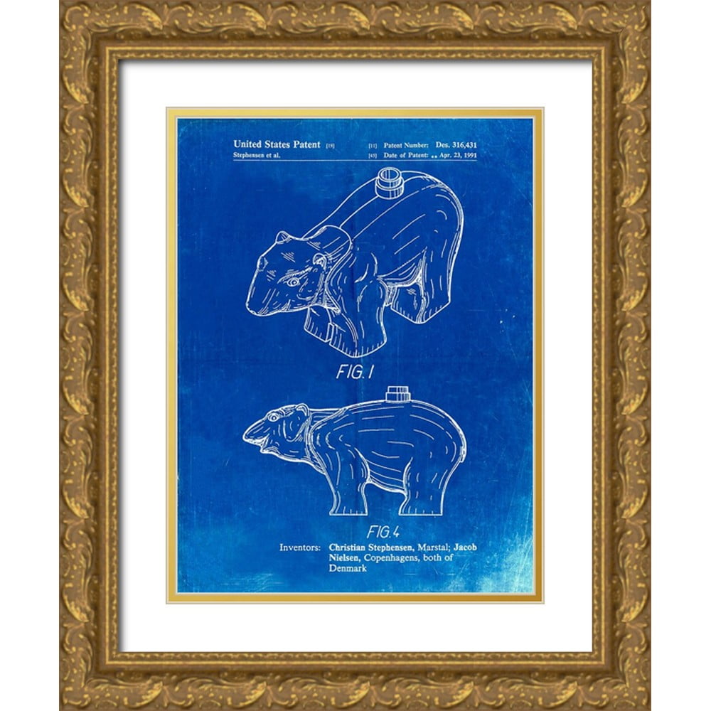 Borders, Cole 25x32 Gold Ornate Wood Framed with Double Matting Museum ...