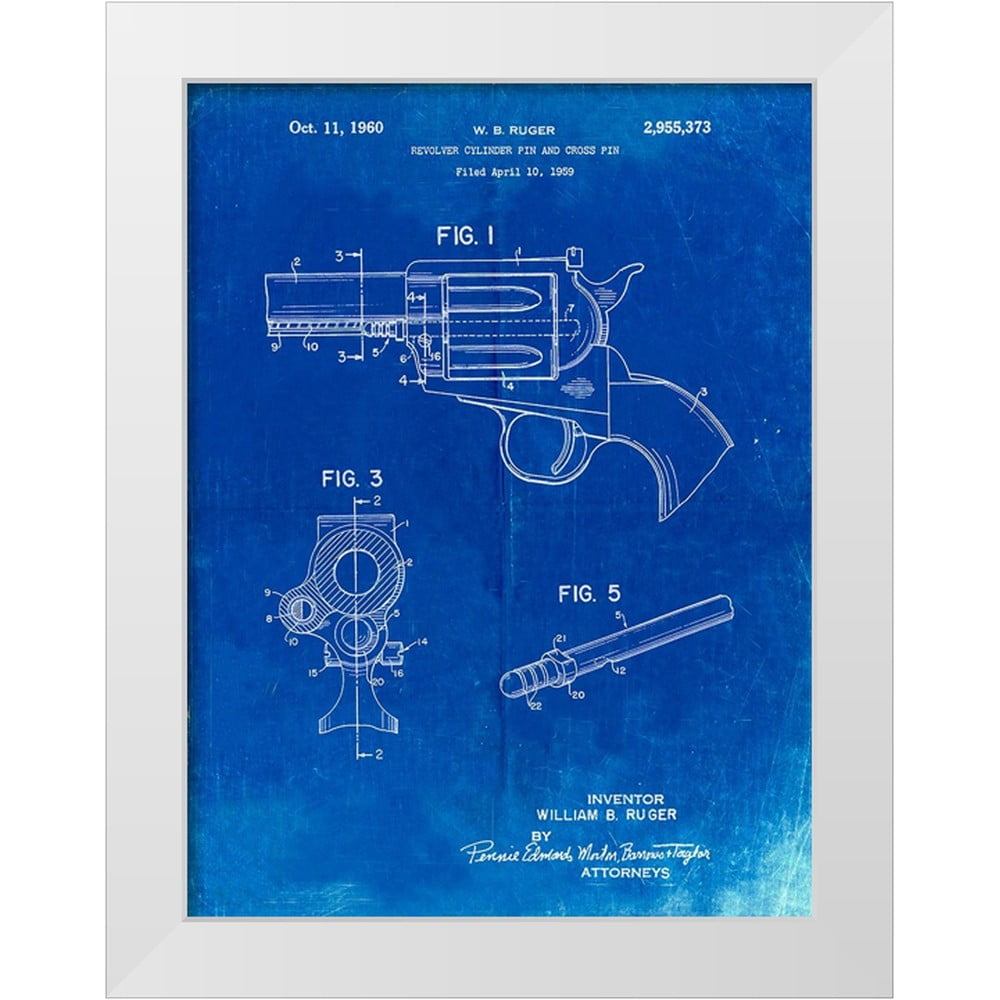 Borders, Cole 25x32 White Modern Wood Framed Museum Art Print Titled ...