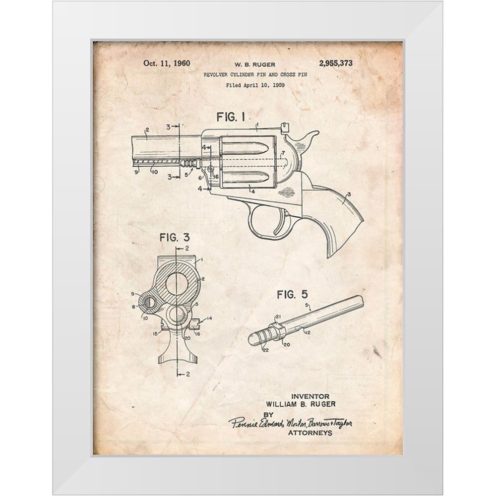 Borders, Cole 25x32 White Modern Wood Framed Museum Art Print Titled ...