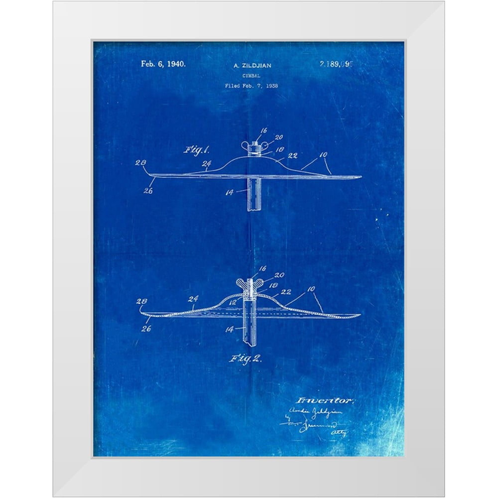 Borders, Cole 25x32 White Modern Wood Framed Museum Art Print Titled ...