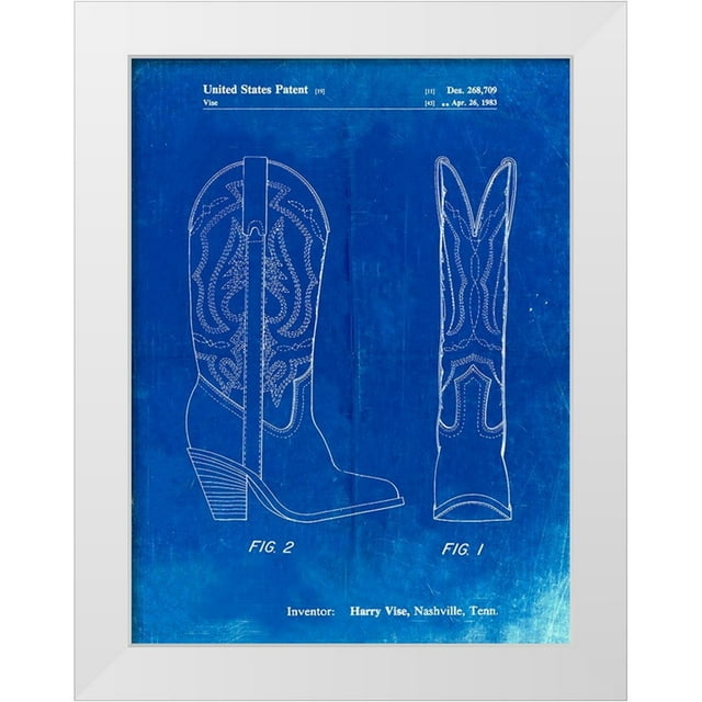 Borders, Cole 25x32 White Modern Wood Framed Museum Art Print Titled ...