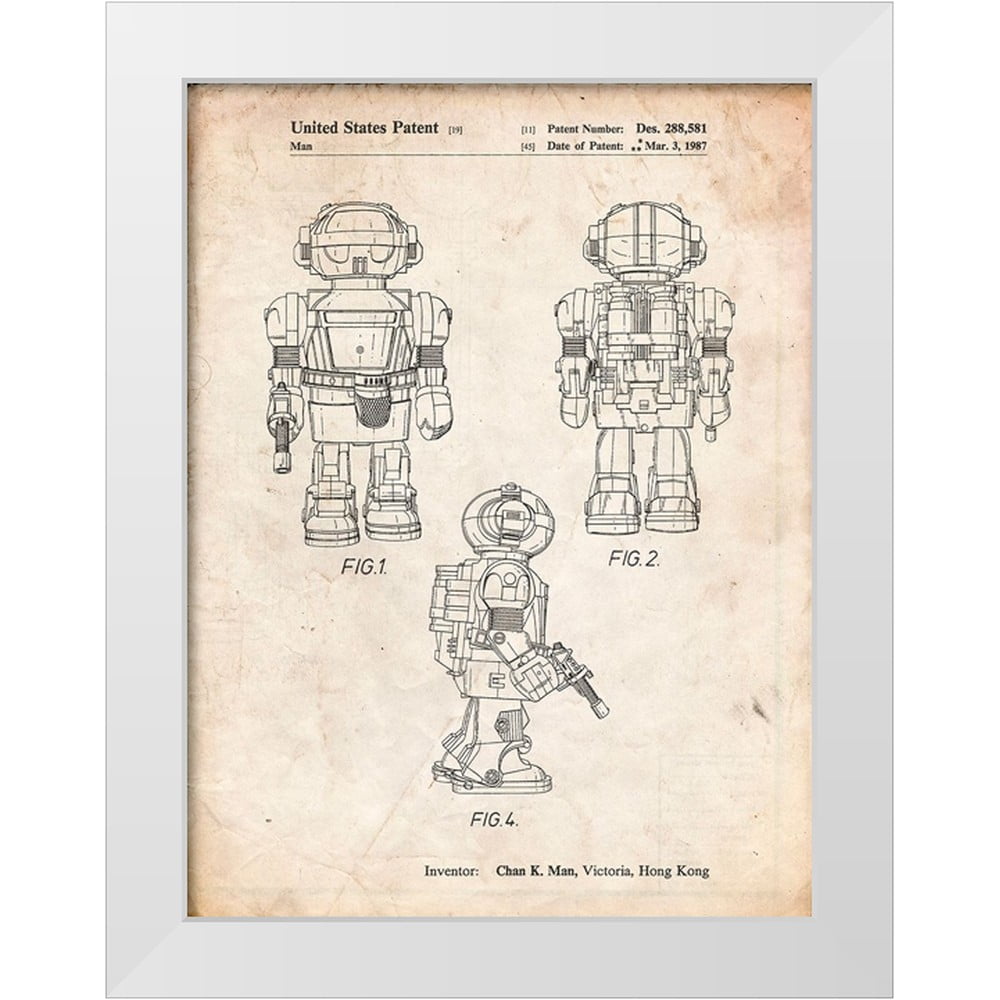 Borders, Cole 25x32 White Modern Wood Framed Museum Art Print Titled ...