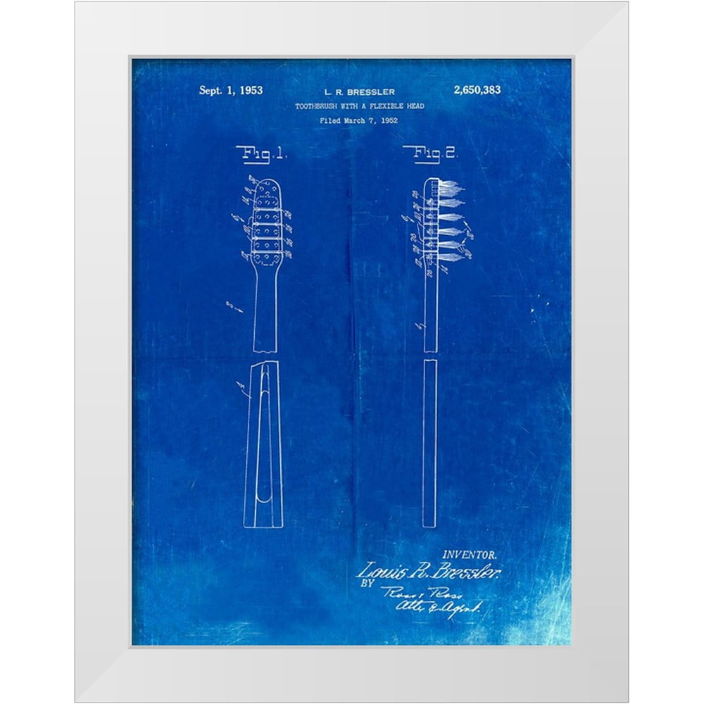 Borders, Cole 25x32 White Modern Wood Framed Museum Art Print Titled ...