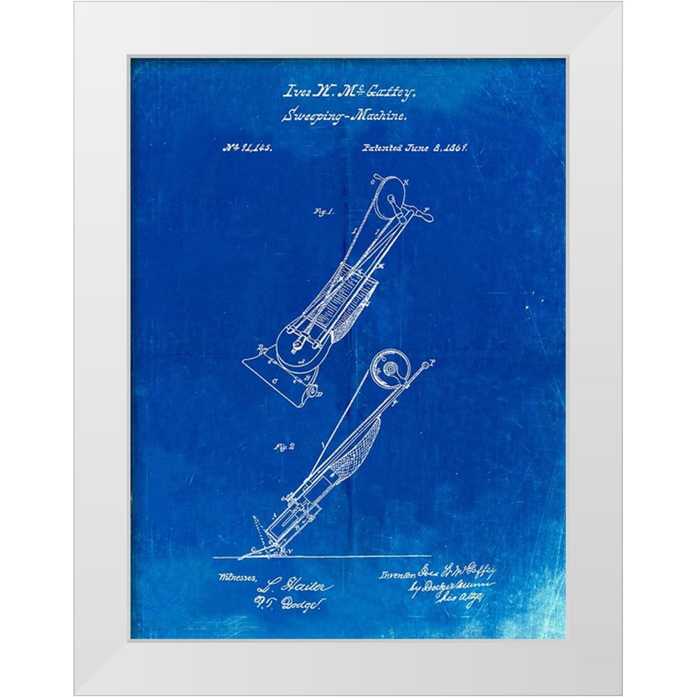 Borders, Cole 25x32 White Modern Wood Framed Museum Art Print Titled ...