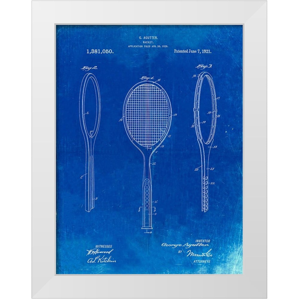 Borders, Cole 25x32 White Modern Wood Framed Museum Art Print Titled ...