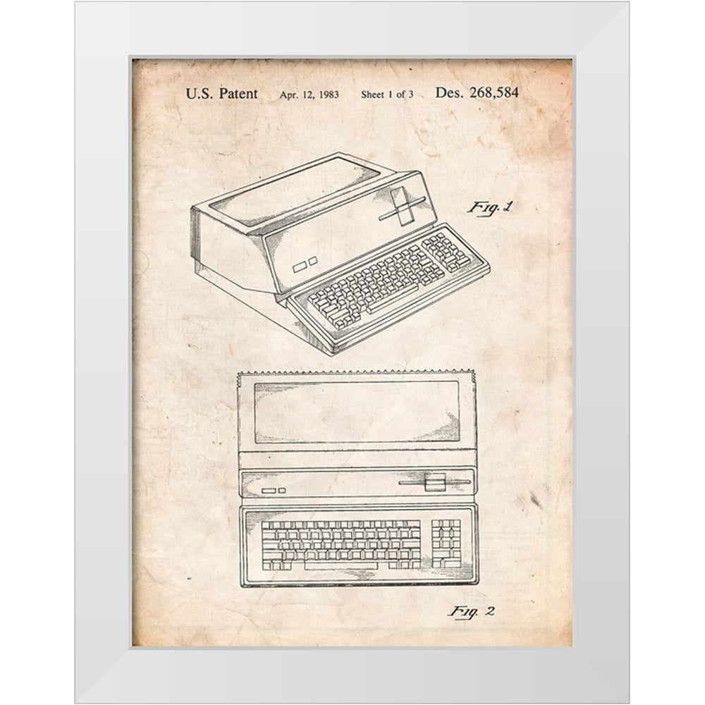 Borders, Cole 25x32 White Modern Wood Framed Museum Art Print Titled ...