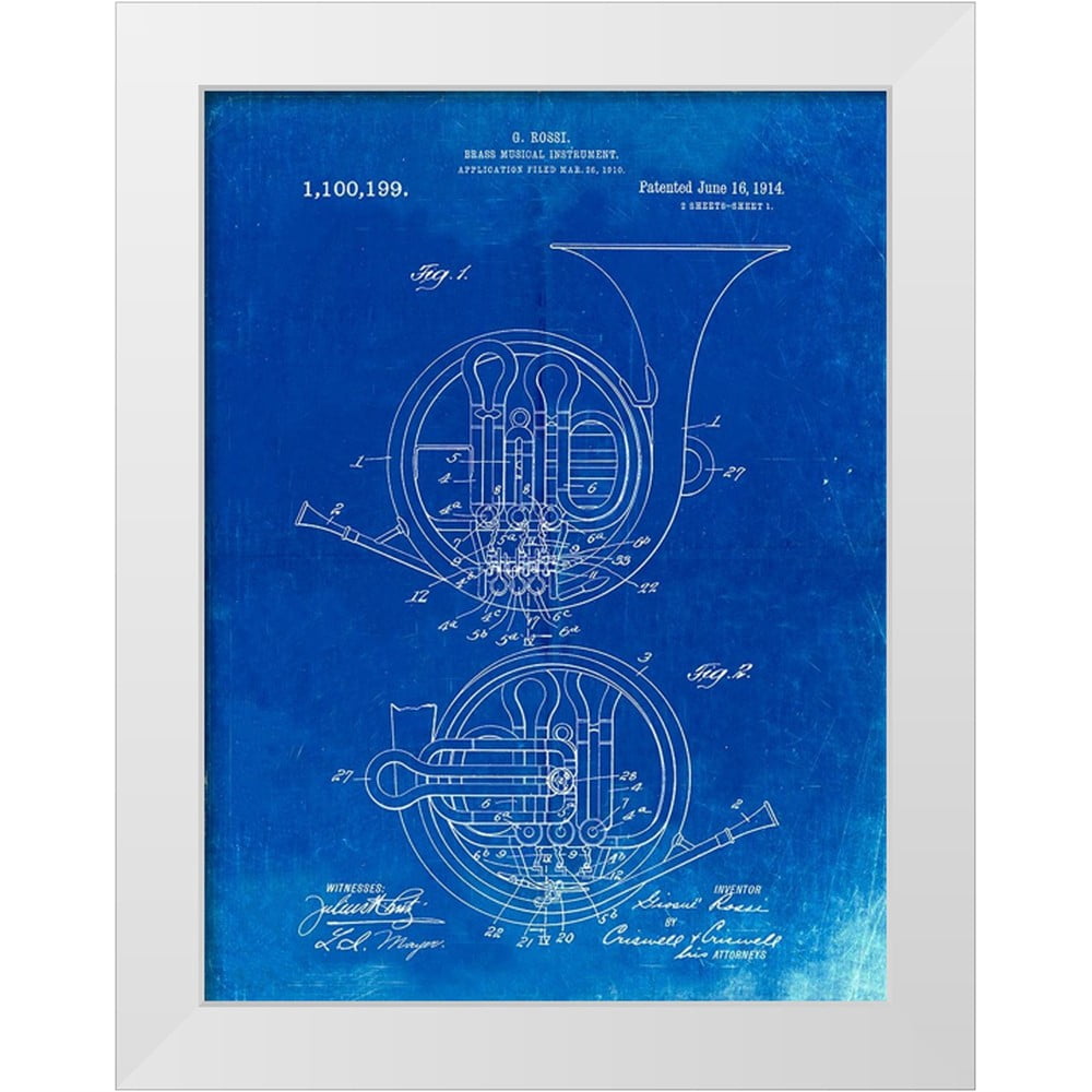Borders, Cole 25x32 White Modern Wood Framed Museum Art Print Titled ...