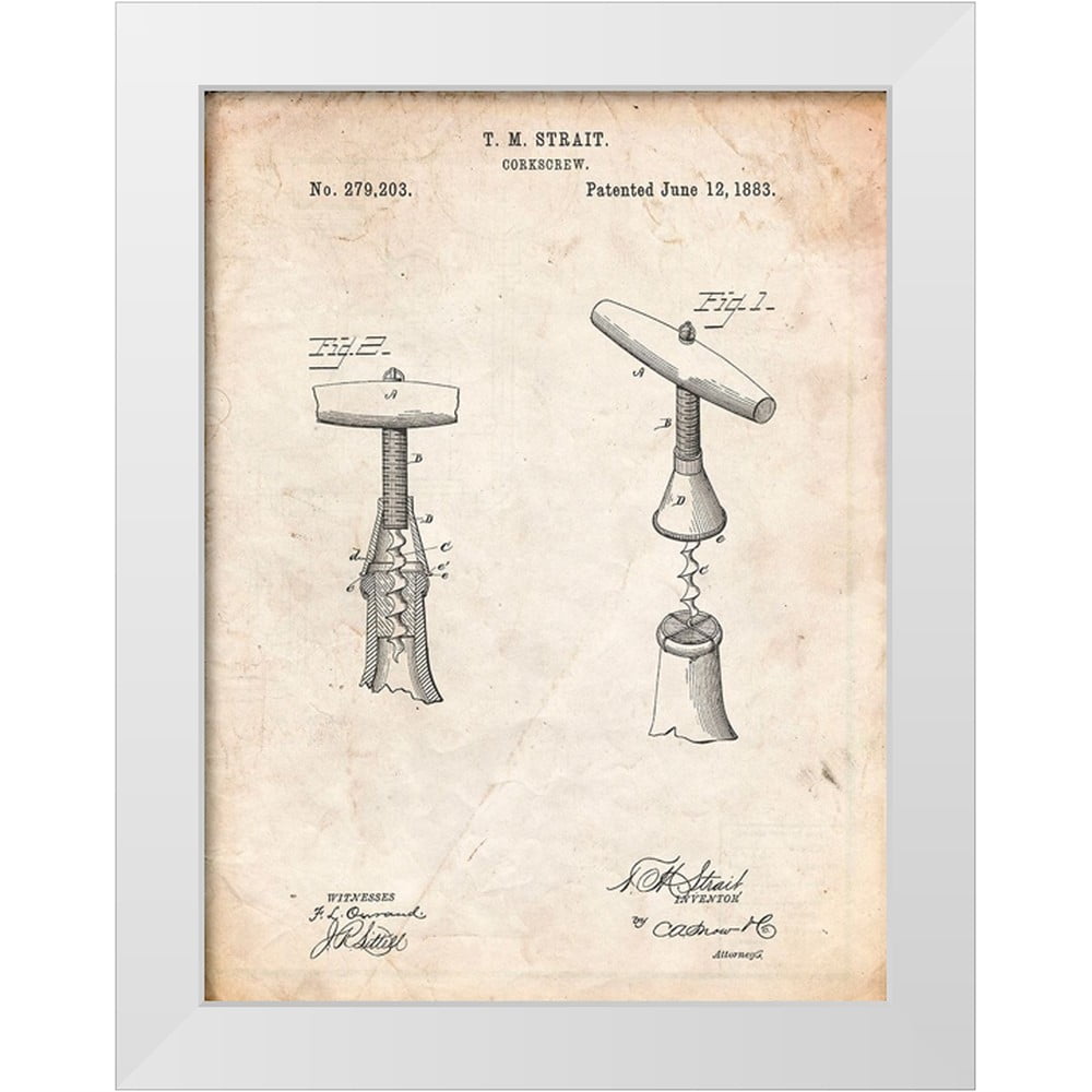 Borders, Cole 25x32 White Modern Wood Framed Museum Art Print Titled ...