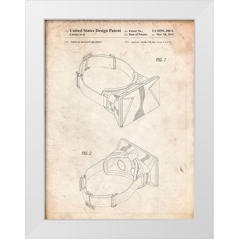 Borders, Cole 25x32 White Modern Wood Framed Museum Art Print Titled ...