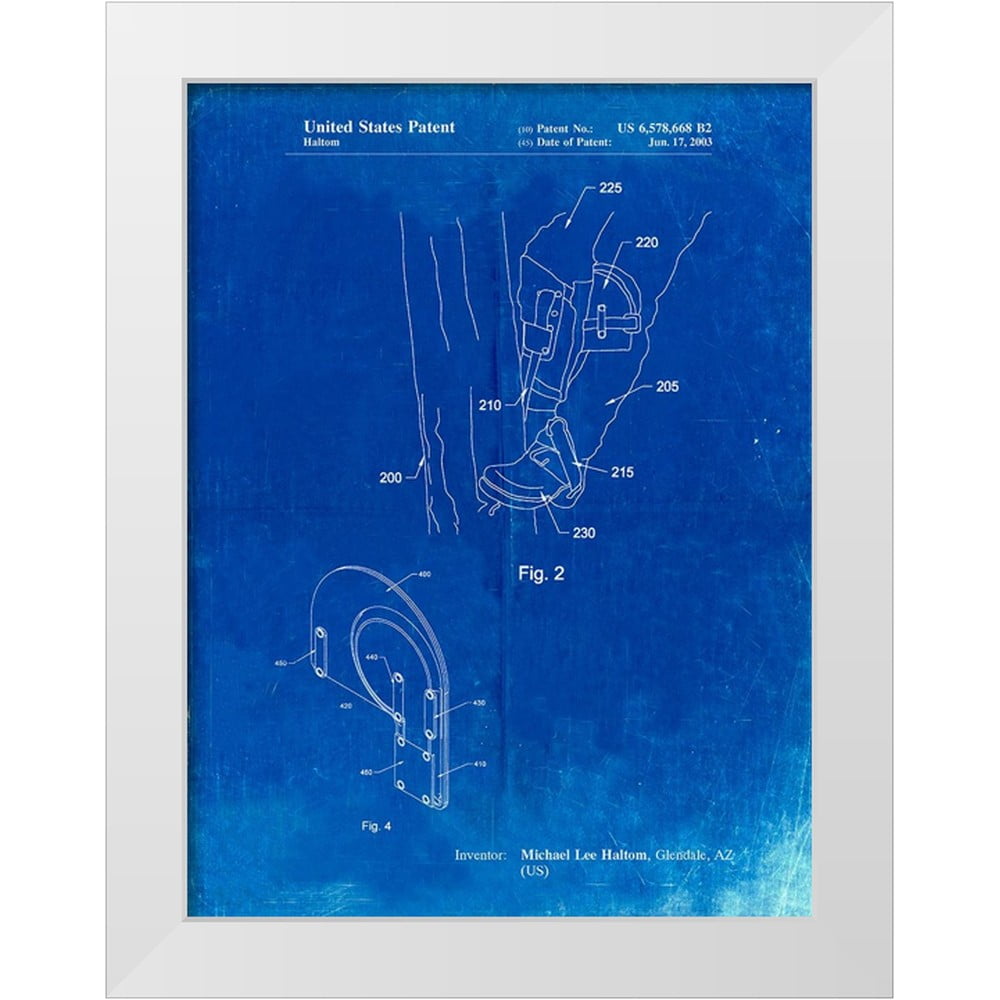 Borders, Cole 25x32 White Modern Wood Framed Museum Art Print Titled ...