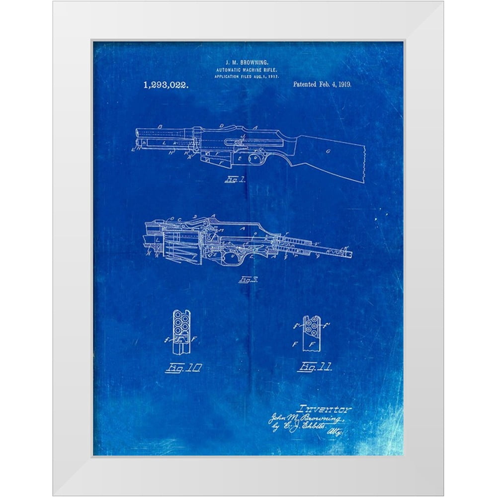 Borders, Cole 25x32 White Modern Wood Framed Museum Art Print Titled ...