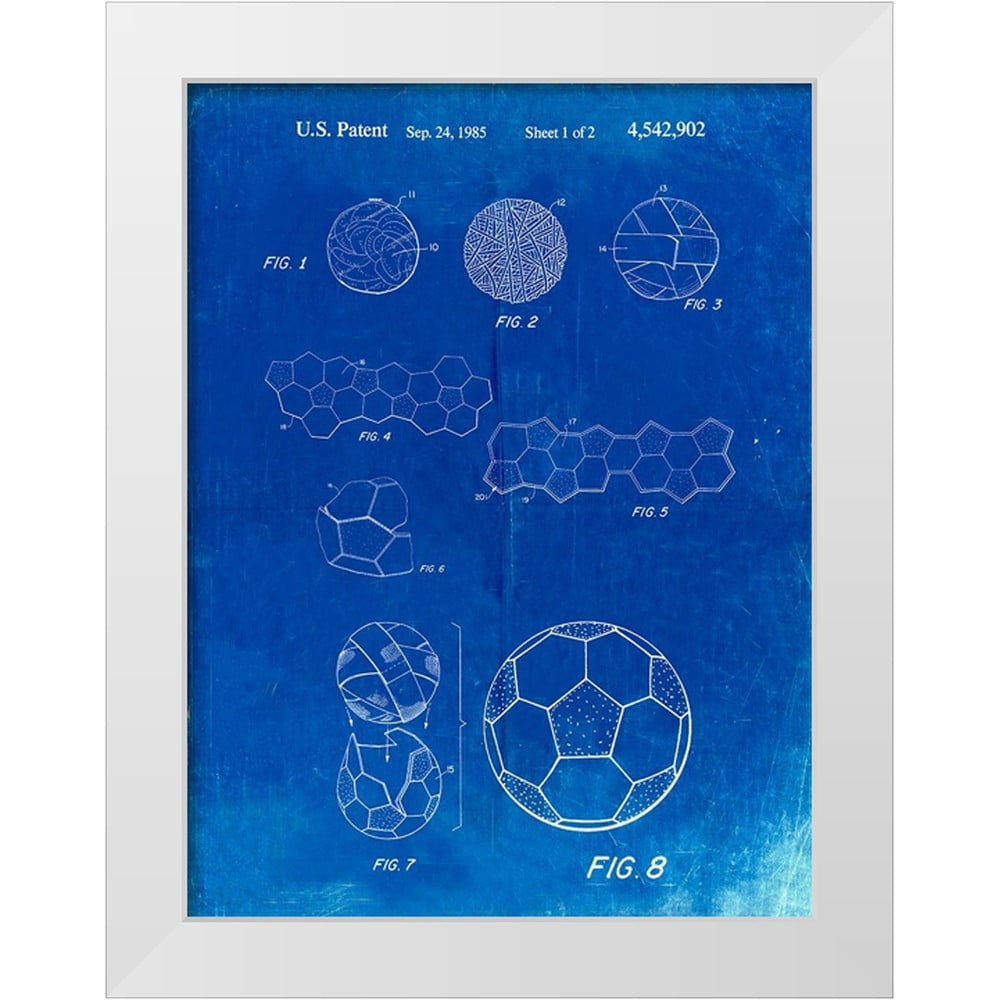Borders, Cole 25x32 White Modern Wood Framed Museum Art Print Titled ...