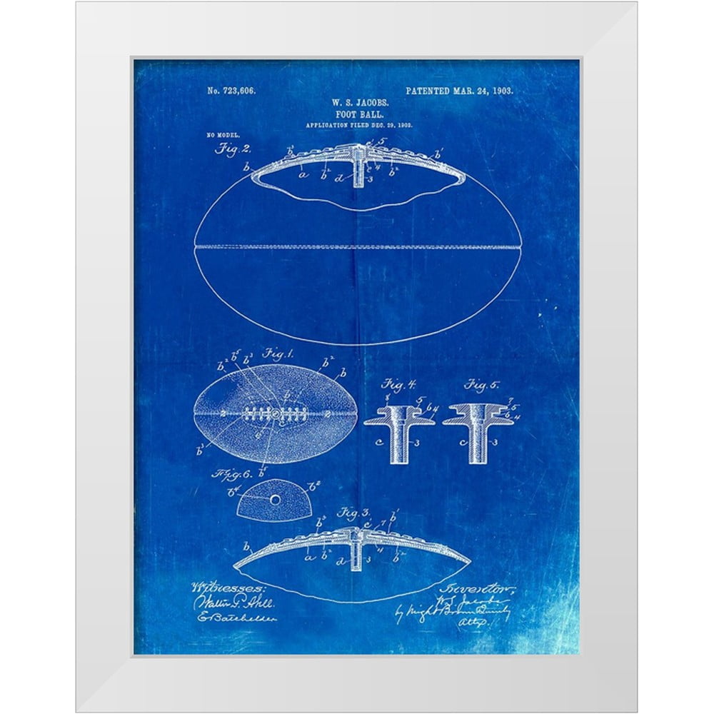 Borders, Cole 25x32 White Modern Wood Framed Museum Art Print Titled ...