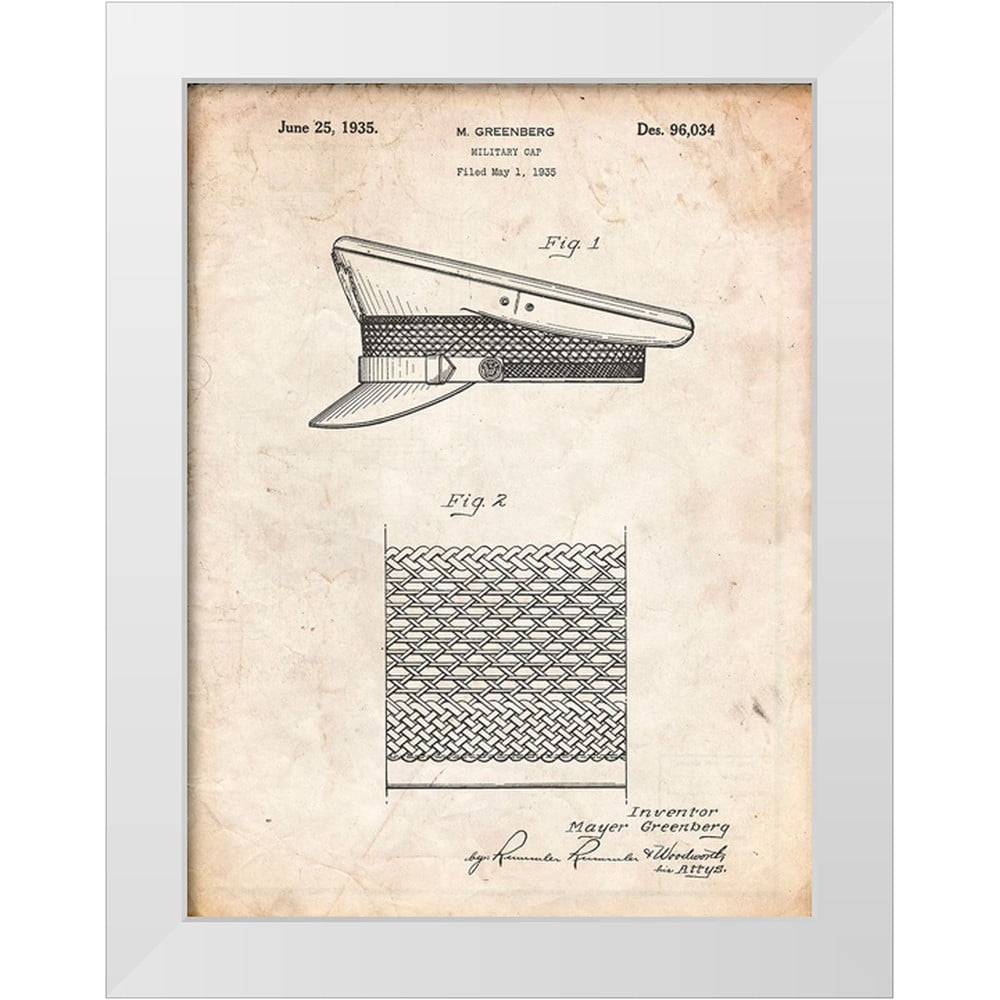 Borders, Cole 25x32 White Modern Wood Framed Museum Art Print Titled ...