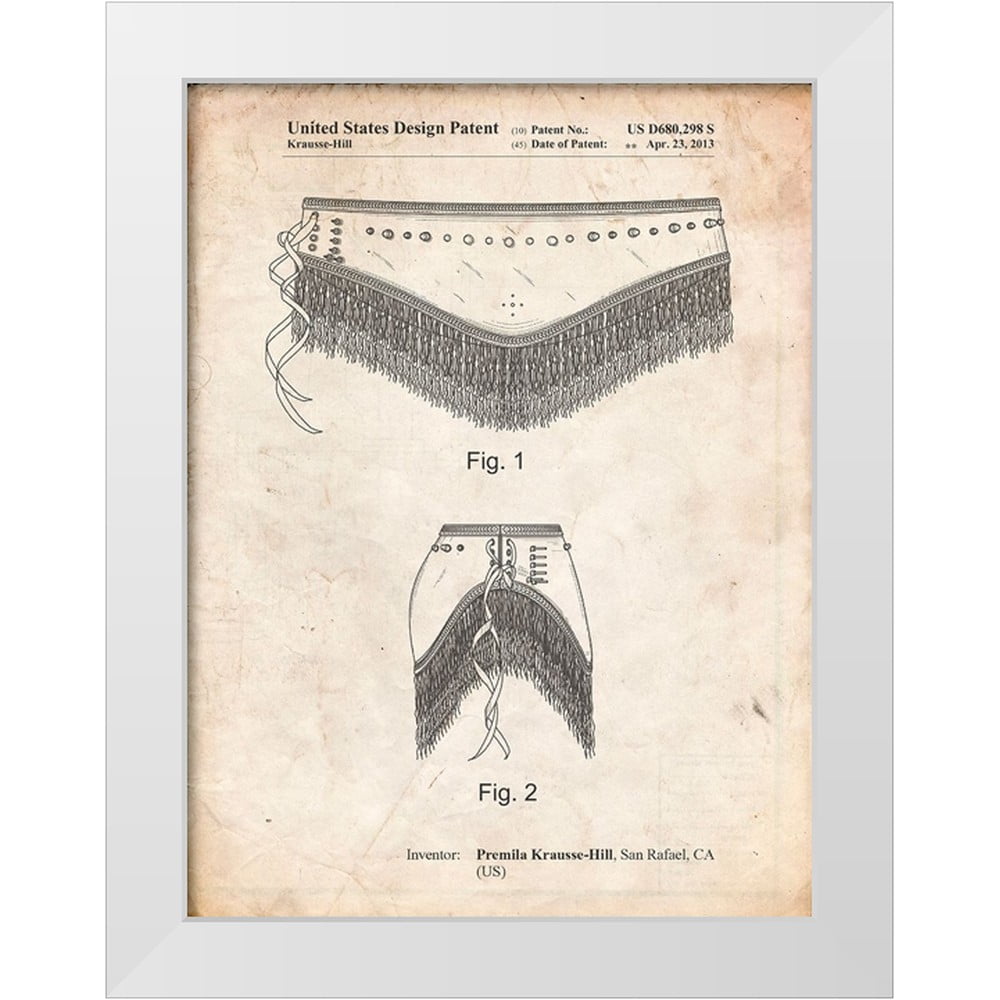 Borders, Cole 25x32 White Modern Wood Framed Museum Art Print Titled ...