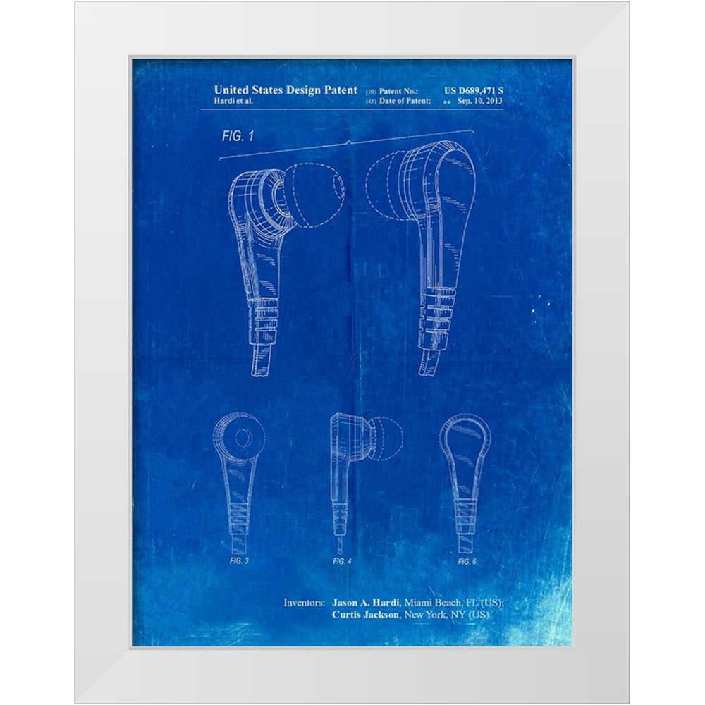 Borders, Cole 25x32 White Modern Wood Framed Museum Art Print Titled ...